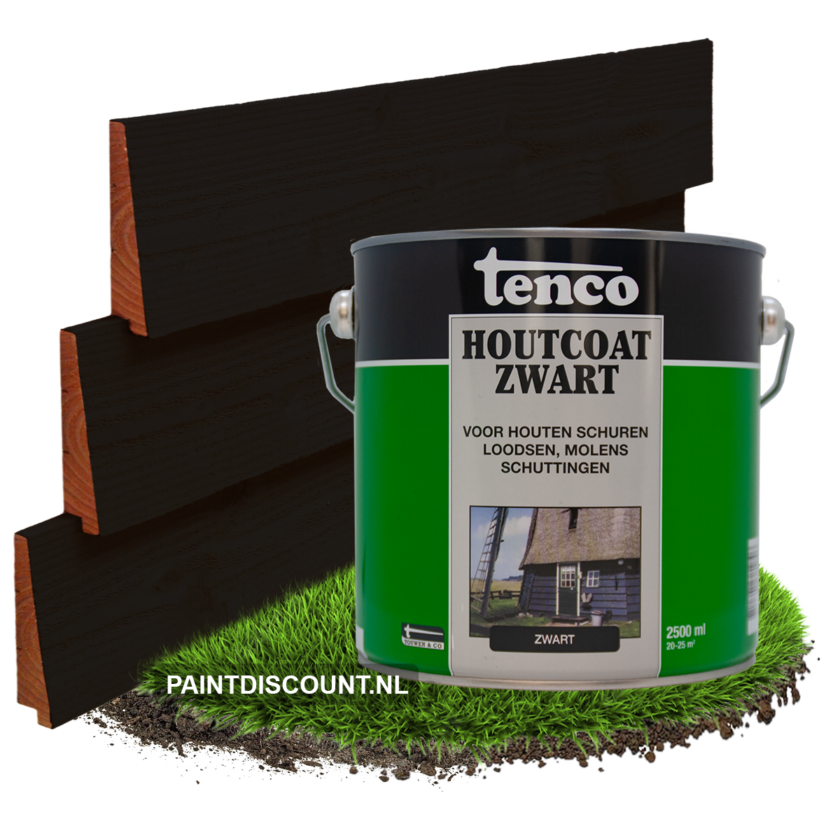 Tenco Houtcoat Zwart | Traditionele Houtbescherming | Paintdiscount.nl