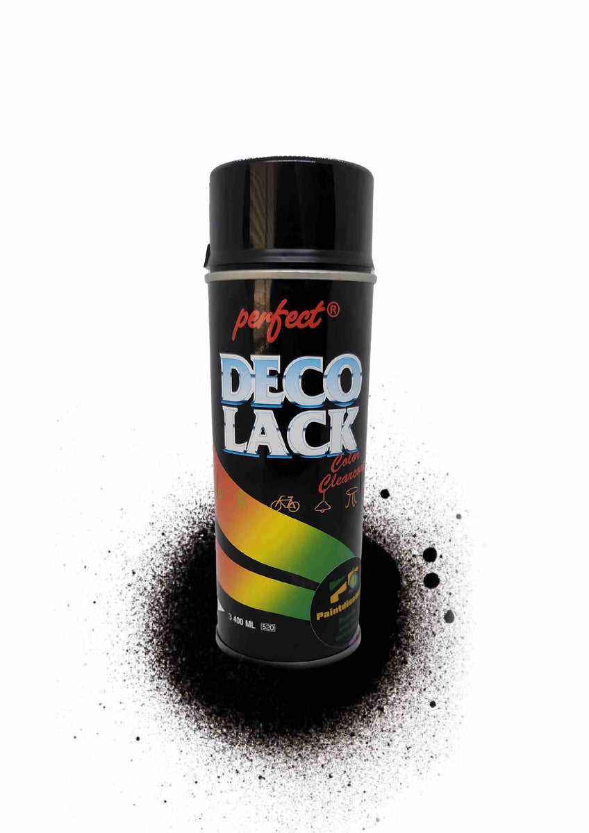 Deco Lack spuitbus Hoogglanslak Zwart RAL 9005 | 400ml – Paintdiscount.nl