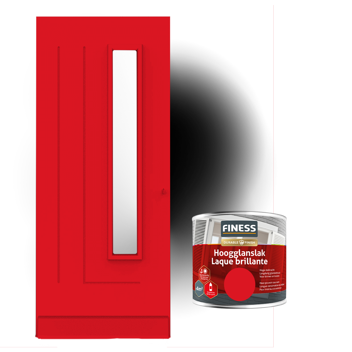 Finess Hoogglanslak 1431 signaal rood 250ml | Paintdiscount ...